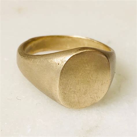 Pinard Oval Heavy Signet Ring Blank In Sterling Silver Or Brass