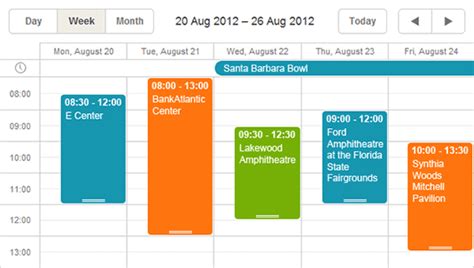 Asp Net Scheduler Event And Booking Calendar Demos Created With