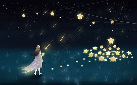 夜空中的星星插画插画图片下载 正版图片400062609 摄图网