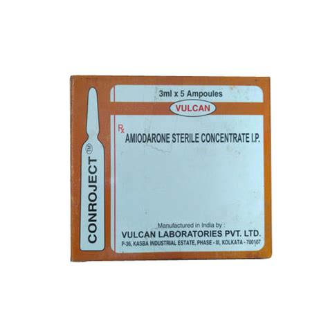 Amiodarone Sterile Concentrate Injection 150 Mg At ₹ 13 Piece In Ahmedabad