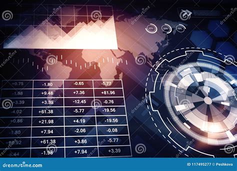 Creative Forex Chart Wallpaper Stock Illustration Illustration Of