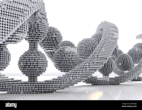 Dna Molecule Computer Artwork Showing A Double Stranded Dna Deoxyribonucleic Acid Molecule