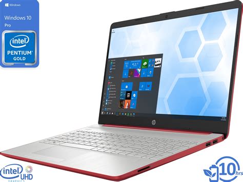 HP 15 Notebook, 15.6" HD Display, Intel Pentium Gold 6405U 2.40GHz, 4GB ...