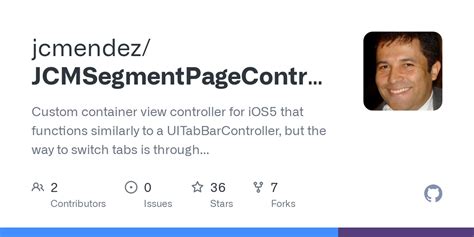 Github Jcmendezjcmsegmentpagecontroller Custom Container View