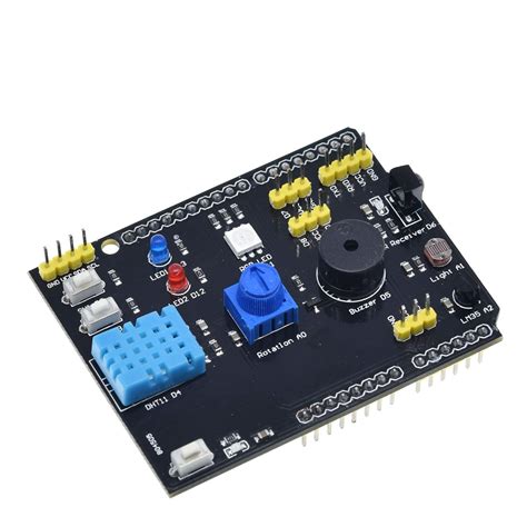 Dht Lm Temperature Humidity Sensor Multifunction Expansion Board Adapter For Arduino Uno R
