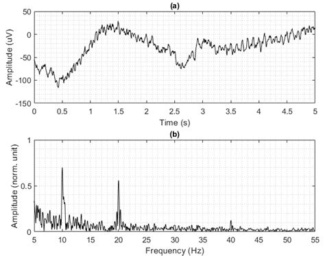 A 10 Hz Ssvep In Time Domain A And Frequency Domain B Download Scientific Diagram