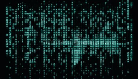 Bit Data Computer Data On Screen Stock Illustration Illustration Of
