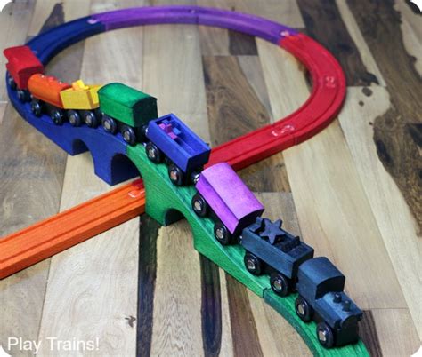Diy Rainbow Train Set Play Trains