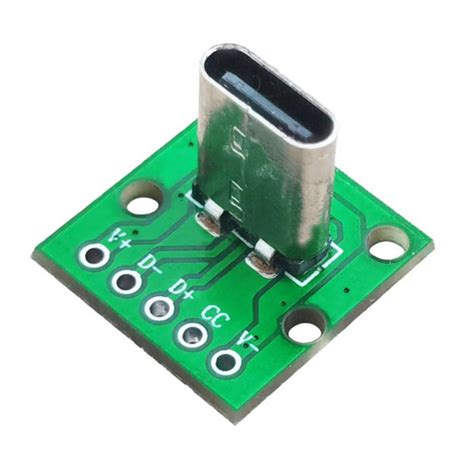 Vertical Usb 31 Type C Female Head Connector Pcb Adapter Converter