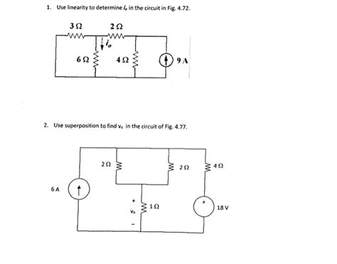 solved use linearity to determine i in the circuit in fig