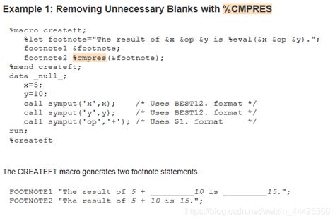 如何将宏变量前后的空格去掉去掉宏里多余的空格 Sas Csdn博客