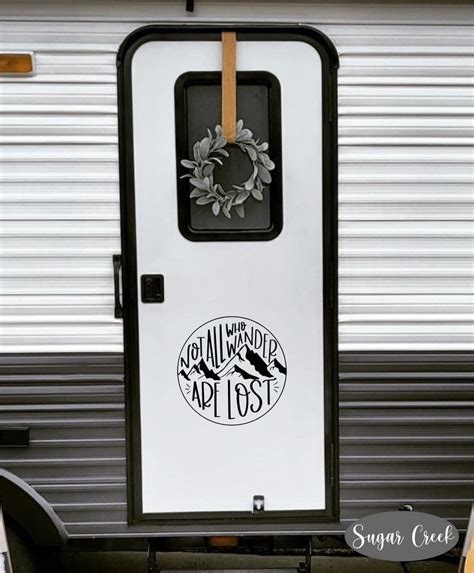 Camper Decal Not All Who Wander Are Lost Rv Decor Rv Decal Camper