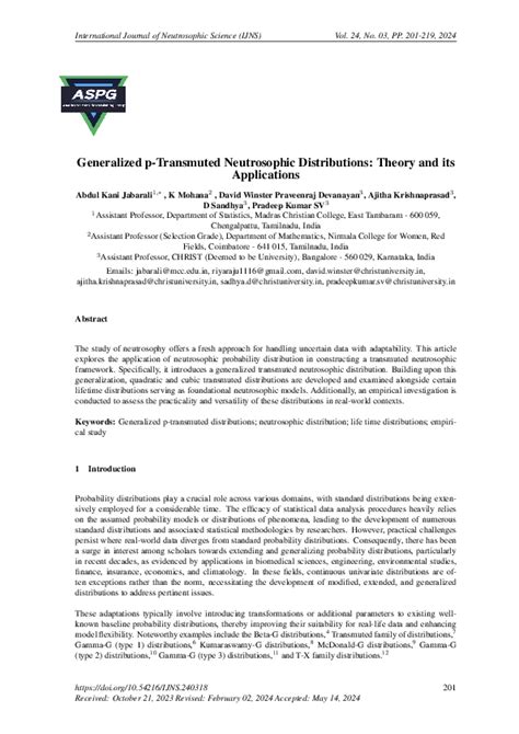 Pdf Generalized P Transmuted Neutrosophic Distributions Theory And Its Applications