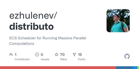 Github Ezhulenevdistributo Ecs Scheduler For Running Massive Parallel Computations