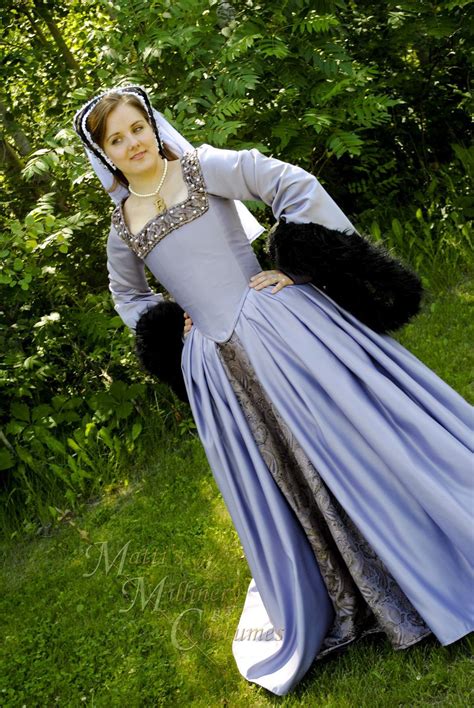 Anne Boleyn The Tudors Dress Gown Renaissance Costume Reproduction Custom 60000 Via Etsy