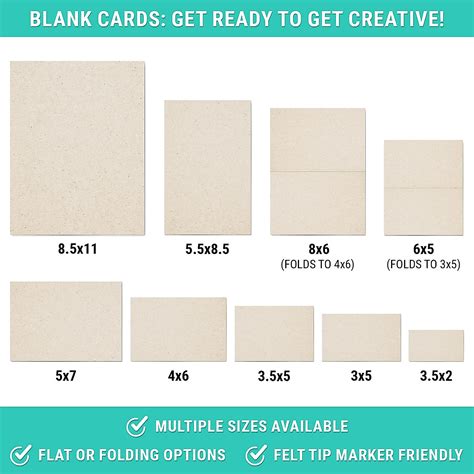 Rustic 4x6 Blank Cards Set Of 50 Premium Heavyweight Cardstock