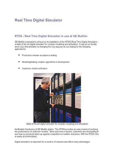 Real Time Digital Simulator Pdf