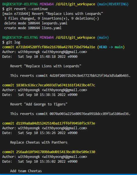 Git Github Reset Revert