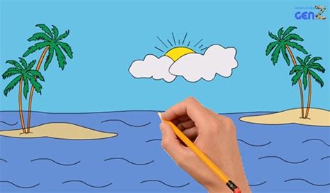 Cách Vẽ Tranh Biển đảo đẹp Nhất đơn Giản Và ý Tưởng độc đáo
