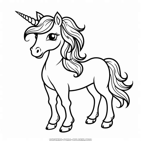 Unicornio Lindo Para Colorir Criando Com Apego
