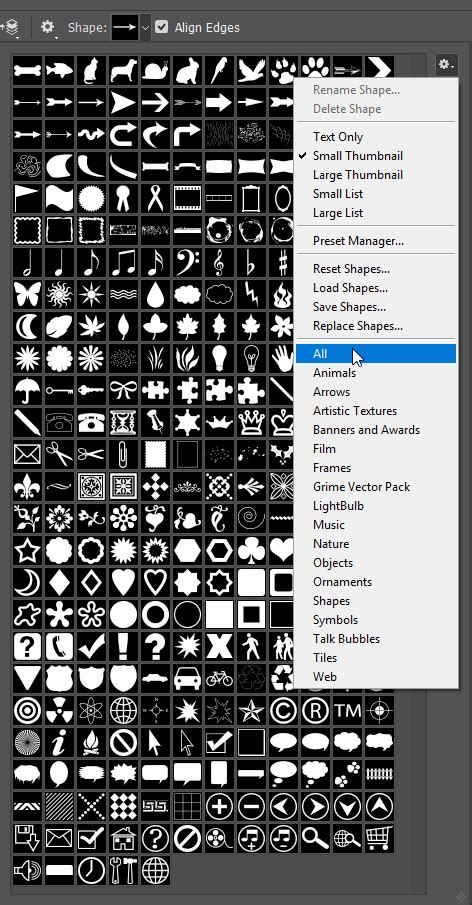 How To Add And Use Custom Shapes Photoshop Tutorial