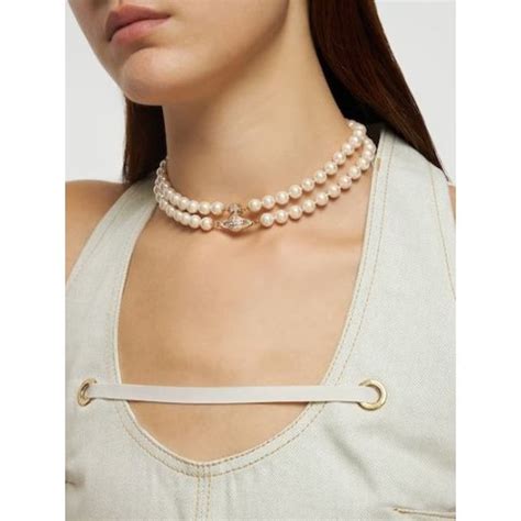 Graziella two row imitation pearl choker 珍珠项链 超值好货 加拿大省钱快报