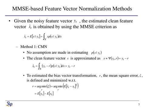 Ppt Cepstral Vector Normalization Based On Stereo Data For Robust