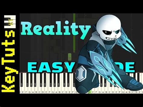 Reality From Underverse Easy Mode Piano Tutorial Synthesia YouTube