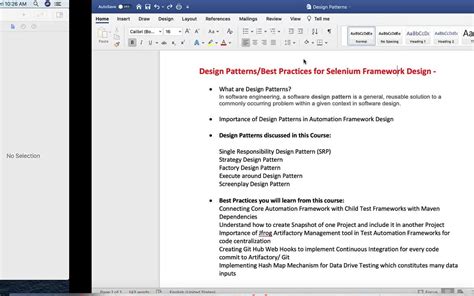 design patterns for selenium framework development intro video