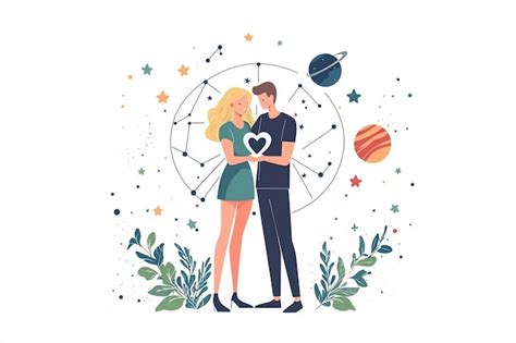 Vector Illustration Embracing Couple Premium Ai Generated Vector