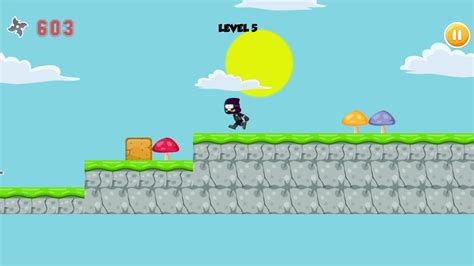 ninja run adventure 21 levels html5 game web and mobile admob