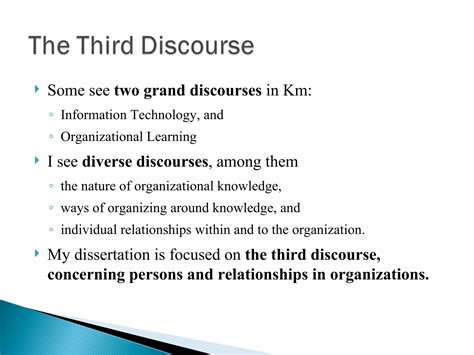 Knowledge Management The Relational Dimension Ppt