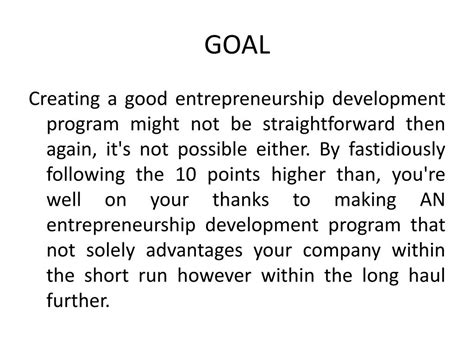 Ppt Entrepreneurship Development Program Powerpoint Presentation