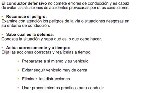 Curso Manejo Defensivo Características Del Conductor Defensivo