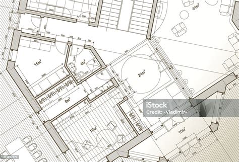 Architectural Background Plan Of The House向量圖形及更多住宅內部圖片 住宅內部 住宅區 住宅