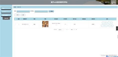 基于web的在线学习平台源码开题基于网页的在线学习系统设计 Csdn博客