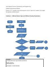 UDF With Flowchart Docx User Defined Function Flowcharting And Programming Sample Programming