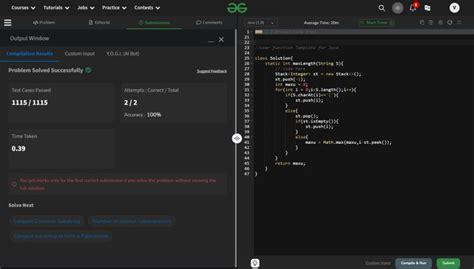 achieving problem of the day on geeksforgeeks vishal dakalia posted