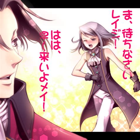 Miles Edgeworth And Franziska Von Karma Ace Attorney Drawn By Kayu