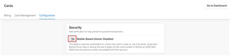 How To Enable Disable Mobile Based Card Unlock Feature For Motive Cards At The Fleet Level