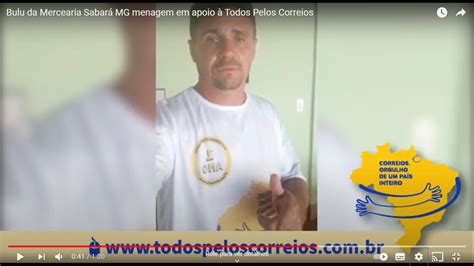 Mensagem em apoio à Campanha Todos Pelos Correios ADCAP Minas