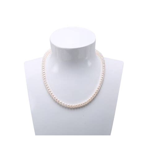 Sterling Silver And Silvertone Freshwater Cultured Pearl Necklace White