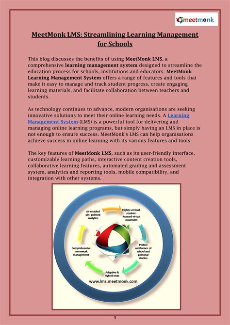 Meetmonk Lms Streamlining Learning Management For Schools By Meetmonk