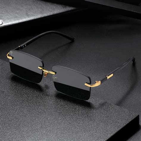 Rimless Women Sunglasses Lady Fashion Gradient Lenses Sun Glasses Designer Shades Uv400 Glasses