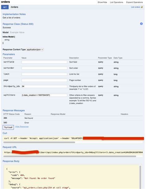 Api Get Order Sqlfilter Seems To Be Ignored Or Not Working · Issue
