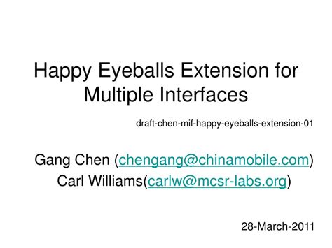 Ppt Happy Eyeballs Extension For Multiple Interfaces Powerpoint Presentation Id3532350
