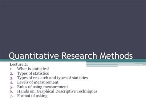 Level Of Measurement Ppt