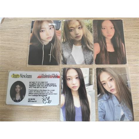 Newjeans 諧潾 Bluebook 單封 出道專 專卡 小卡 黑衣潾 Id卡 Minji Hanni Haerin 蝦皮購物
