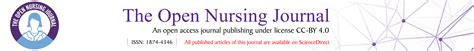 The Open Nursing Journal Volume 19