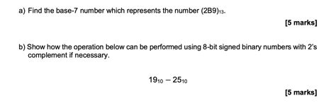 Solved A Find The Base Number Which Represents The Number B